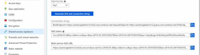 Generate A Sas Token In Azure Storage Account Using Azure Portal