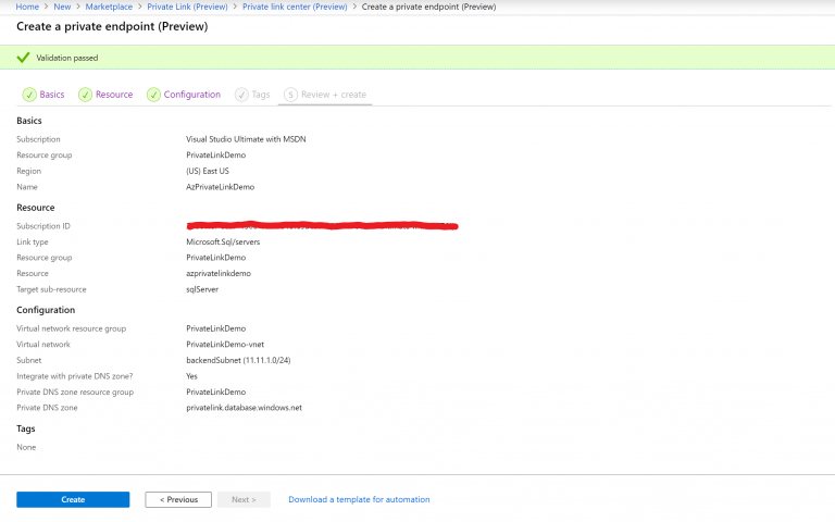 Access Azure Sql Database Over Private Endpoint Using Azure Private