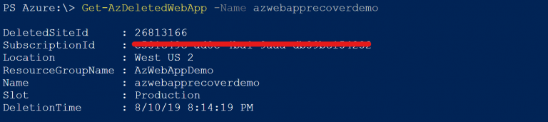 Recover deleted Azure Web App - VIKAS KUMAWAT